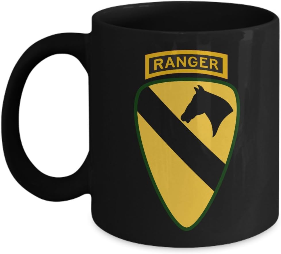U.S. Army 1st Cavalry Division Coffee Mug | 1st CAV Ranger Tab – Custom ...