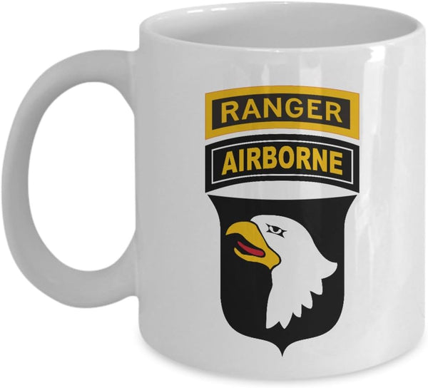 U.S. Army 101st Airborne Coffee Mug - Ranger Tab – Custom Army Designs