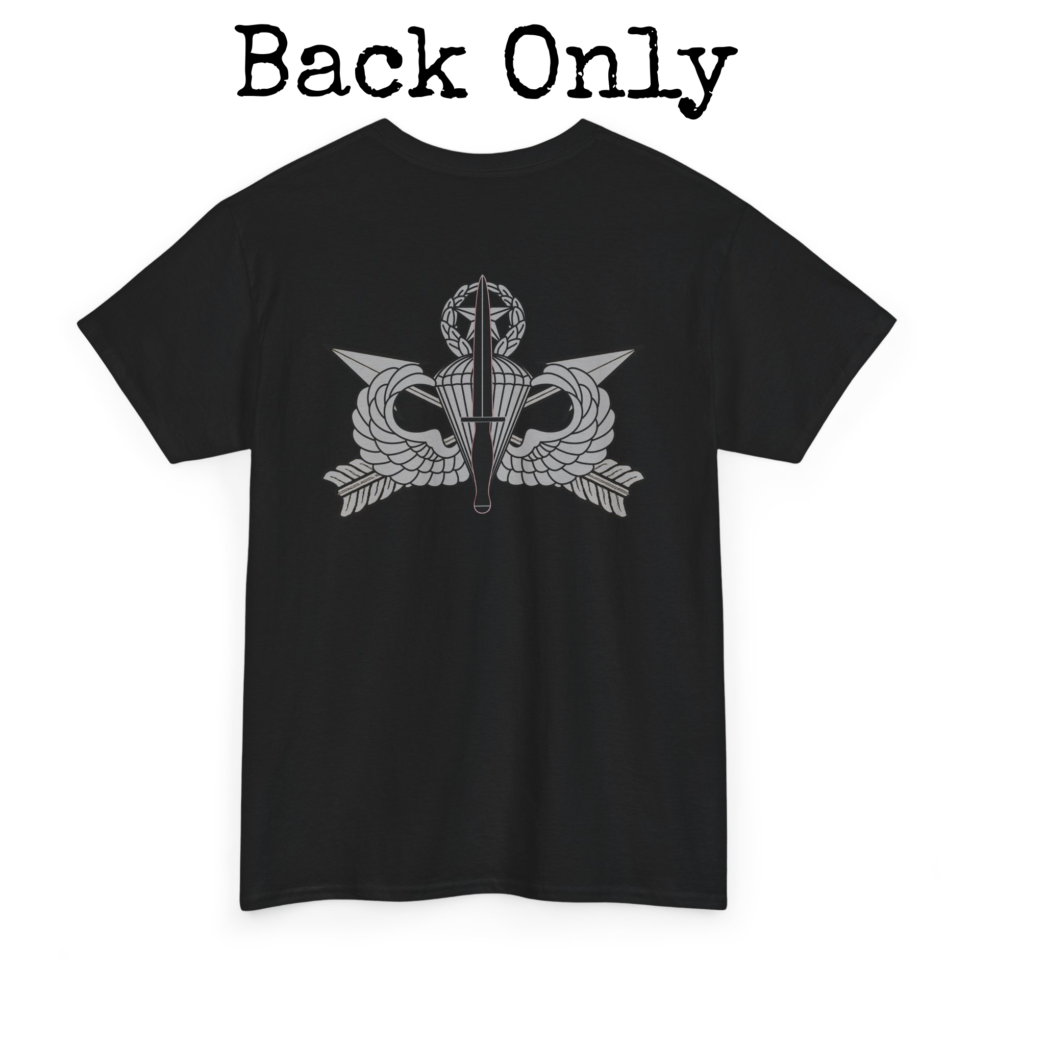 U.S. Army USASOC T-Shirt | Dagger Jumpmaster Wings | BACK ONLY – Custom ...