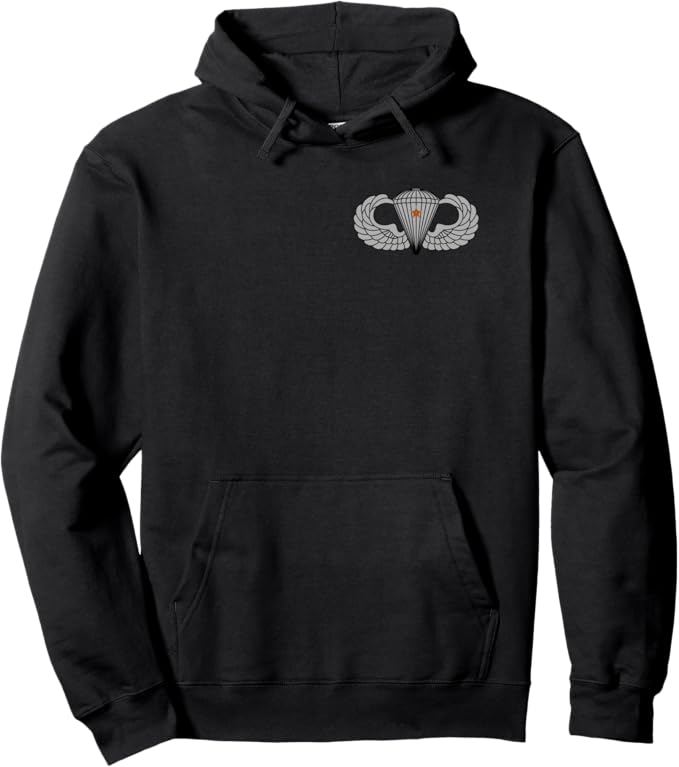 U.S. Army Parachutist Badge Coffee Hoodie | 1 Combat Jump Star – Custom ...