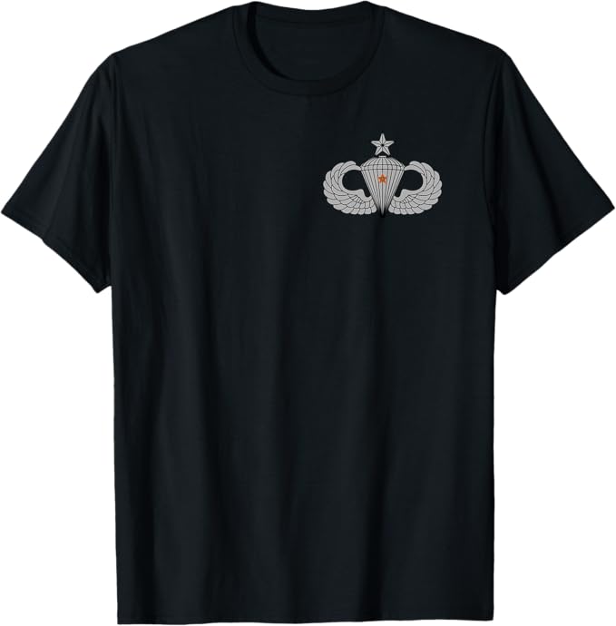 U.S. Army Senior Parachutist Badge Coffee T-Shirt | 1 Combat Jump Star ...